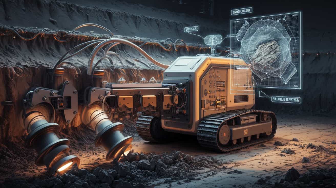 US Patent Application Horizontal Self Burrowing Robot - A New Way To Dig!